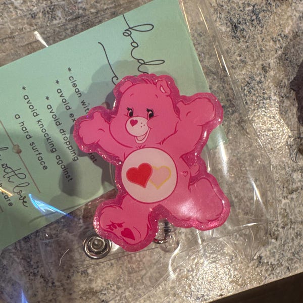 Care Bear Inspired Badge Reels, Friend Bears Badge Reel, Care Bear ...