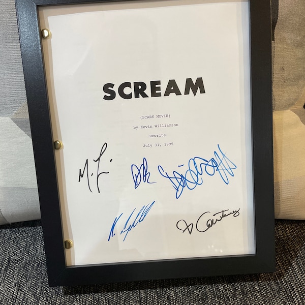 Scream Movie Horror Movie Script Original Full Screenplay - Etsy