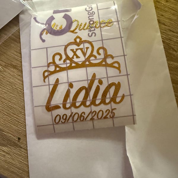 Quinceañera Calcamonia Personalizada Vinilo Para Copas Recuerdos Sweet ...