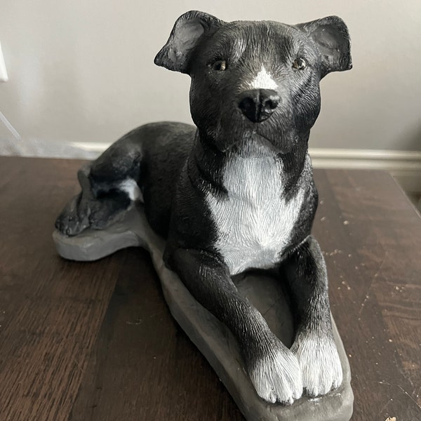 Pitbull Statue, Concrete Statues. Pit Bull Dog Statue, Garden Statues ...