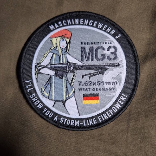 Girls' Frontline MG3 Machine Gun, Tactical Doll Military Anime Morale ...