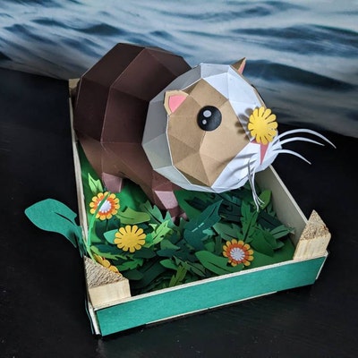 Papercraft Pooh Bear PDF, 3D SVG Cricut Template for Creating 3D Pooh ...