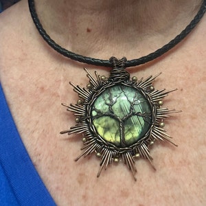 Tourmaline /onex Pendant Copper Pendant. Wire Wrapped Pendant. Handmade ...