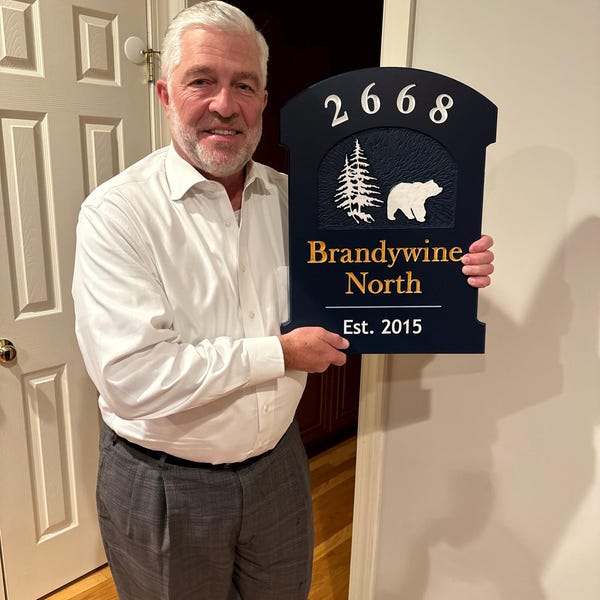 Personalized Family Name Outdoor Sign, Custom Mountain Retreat Sign ...