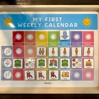 Weekly Visual Calendar, Toddler Visual Schedule, Daily Schedule, Weekly ...
