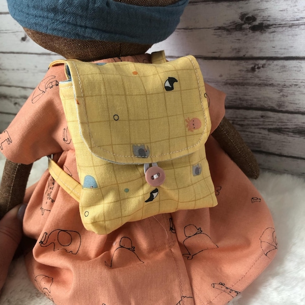 Doll Backpack Pattern for a Studio Seren Stuffed Animal Doll – Make a ...