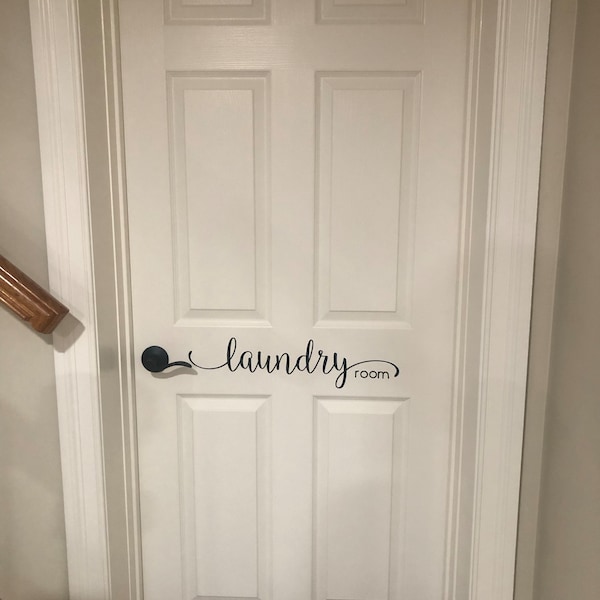 Laundry Room Decal, Washer Dryer Room Door Vinyl Sign, Home Decor ...