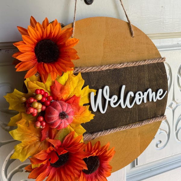 Welcome Text Word Laser Cut Out Unfinished Wood Shape Craft Supply - Etsy
