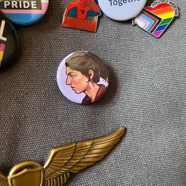 The Last of Us Button Pins Abby and Lev From Part 2 1.25in Button Pins ...