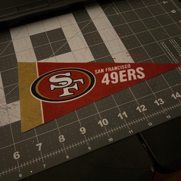 San Francisco 49ers NFL Felt Mini Pennants, 4" X 9" - Licensed by Rico ...