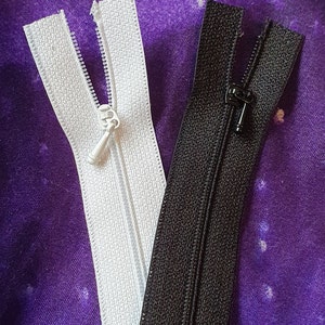 Tiny 7cm / 2-3/4 Size 0 Closed End Zipper, Multi Colour Zip for Doll ...