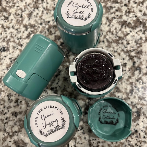 Personalized Teacher Date Stamps, Date and Name Stamps, Adjust Date ...