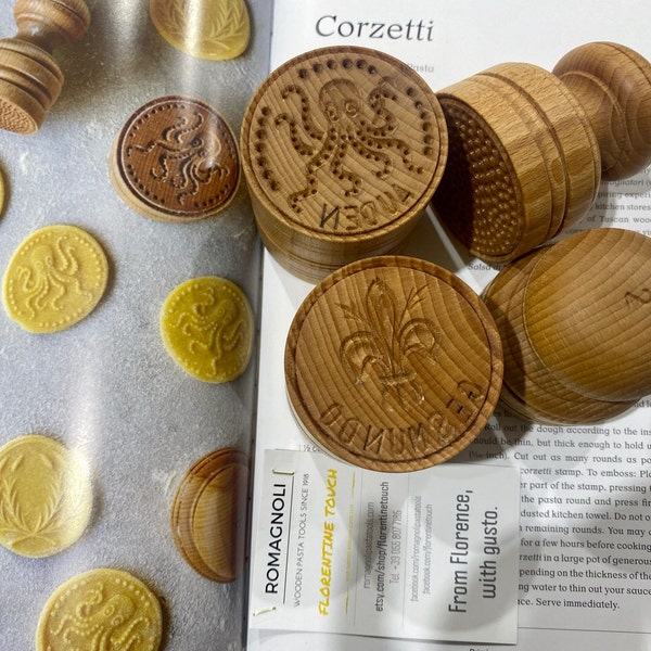 Octopus Corzetti Pasta Stamp Made in Fine Beech Wood From the Tuscan ...