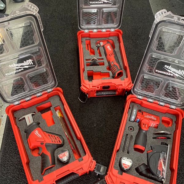 FOAM INSERT to Store M12 Fuel Hackzall 2520-20 in a Milwaukee Packout 5 ...