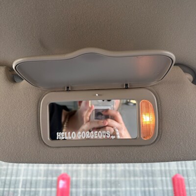 Hot Girls Hit Curbs Car Mirror Decal, Car Accessory for Her, Trendy Car ...