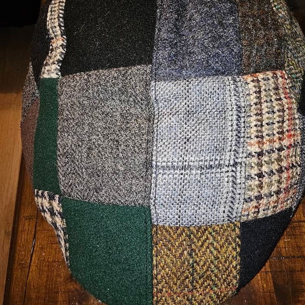 Irish - Donegal Tweed Driving Patch Cap - Patchwork - Ireland ...