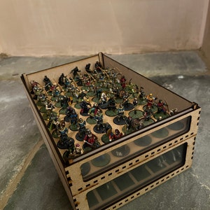 Miniature Storage Tray With Clear Acrylic Window-stackable - Etsy