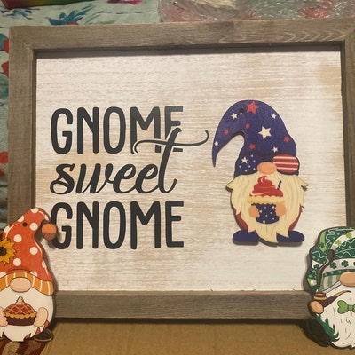 Interchangeable Welcome Gnome Sign for Front Door Home Decor New Home ...