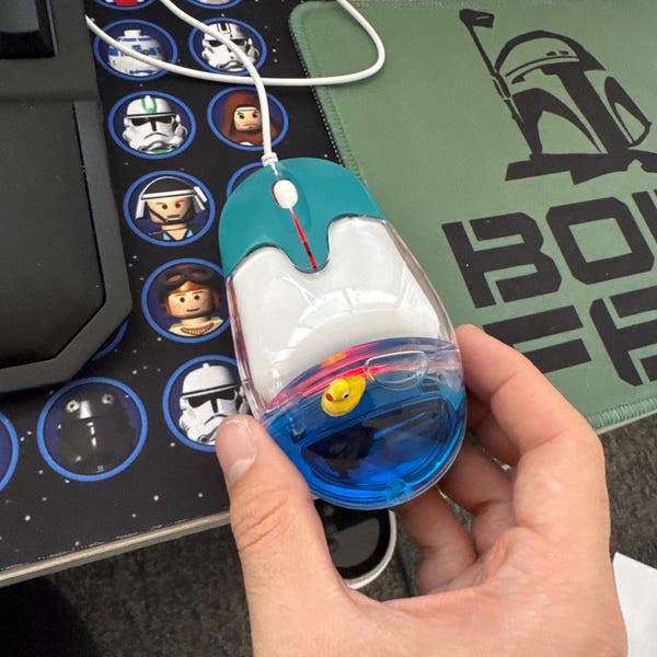 Y2K Aqua Style Mouse (USB) With Duck Floater - Etsy