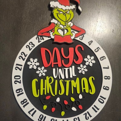 Christmas Cartoon Countdown Svg, Christmas Countdown Svg, Countdown ...