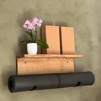 Yoga Mat Holder, Studio Gym Storage, Personalized Mat Rack, Custom Wall ...