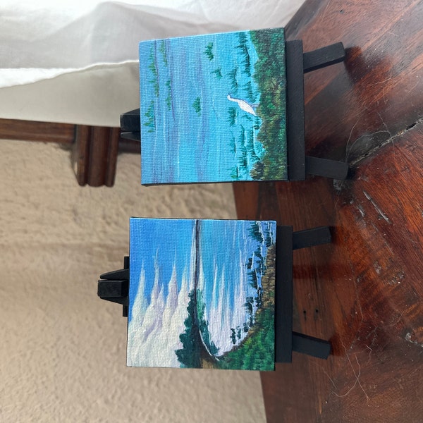 Original Custom Small Acrylic Landscape Painting on Canvas and Giclée ...