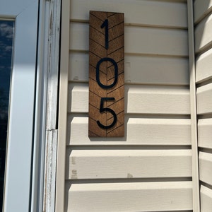 House Numbers, Address Sign, Vertical Outside Sign, Custom Address ...