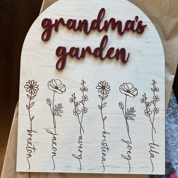 Mother's Day Gift Grandma Gift Grandma's Garden Nana's Garden ...