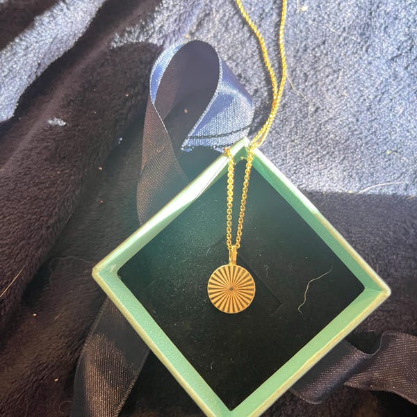 14K 18K Solid Gold Cremation Pendant, Round Serrated Urn Pendant ...