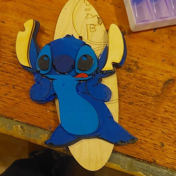 Stitch Laser Cut Files Bunny Layered Bundle, Multilayer Digital ...