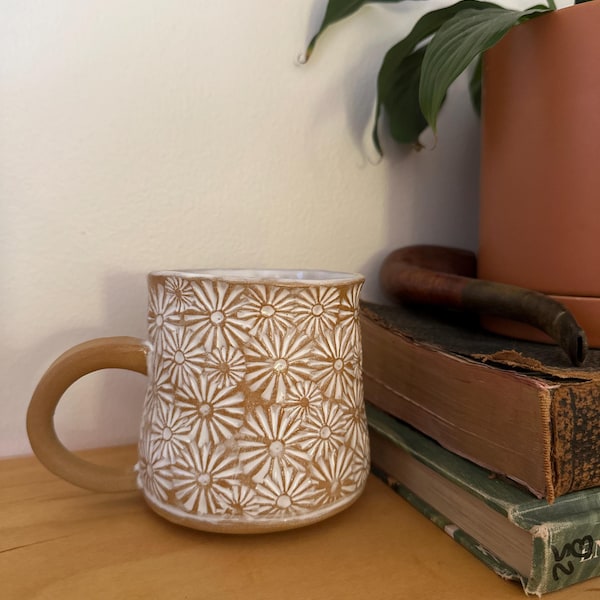 Ceramic Large Daisy Platter Daisy Floral Pattern - Etsy