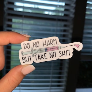 Do No Harm Nurse Sticker - Etsy