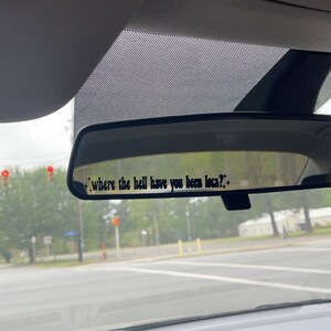 Just Keep Driving Car Mirror Decal Car Mirror Sticker Rear - Etsy