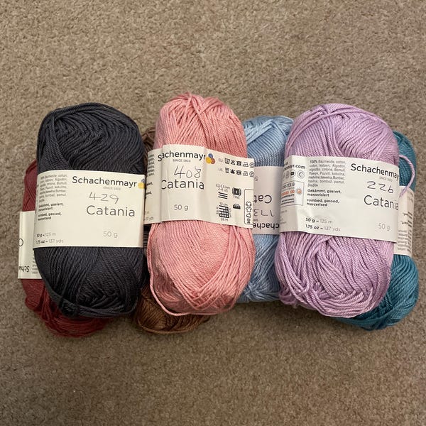 Amigurumi Yarn | Schachenmayr Catania Cotton Yarn Colors 300 -400 ...
