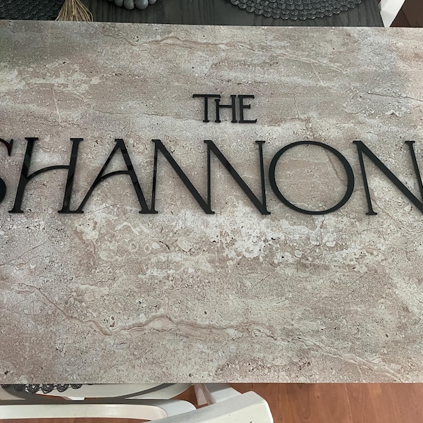 Faux Stone Wedding Welcome Sign | Minimalist Modern Signage ...