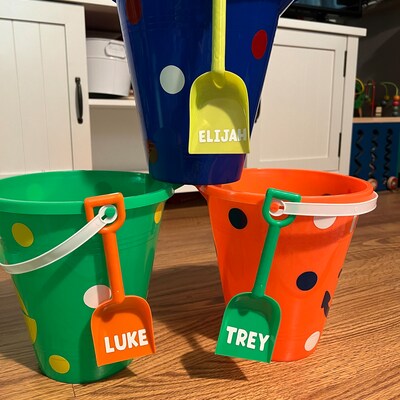 Bucket Pail and Shovel Personalized Summer Beach Kids Toy, Summer Beach ...