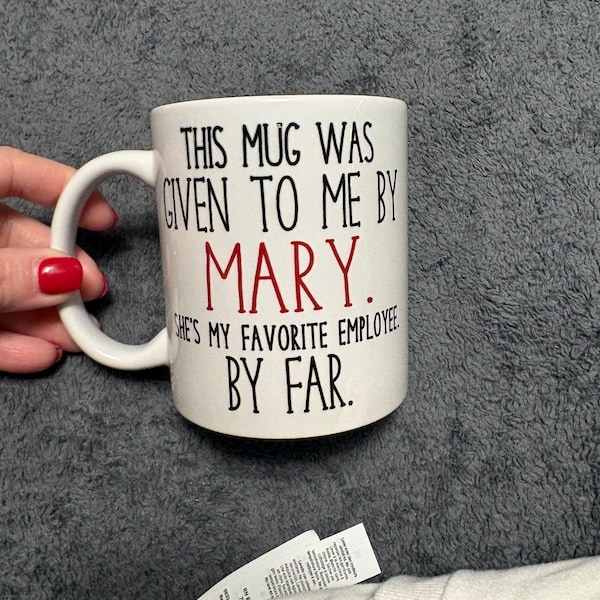 Favorite Employee Mug - Custom Boss Gift Mug - Funny Boss Gift Idea ...