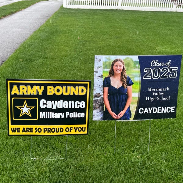 Army Bound Yard Sign Army Gift Army Graduation BCT Army Sign Army Yard ...