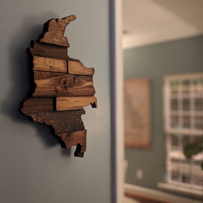 Florida Sign, Wood Florida State Sign Wall Art Decor, Large Home State ...