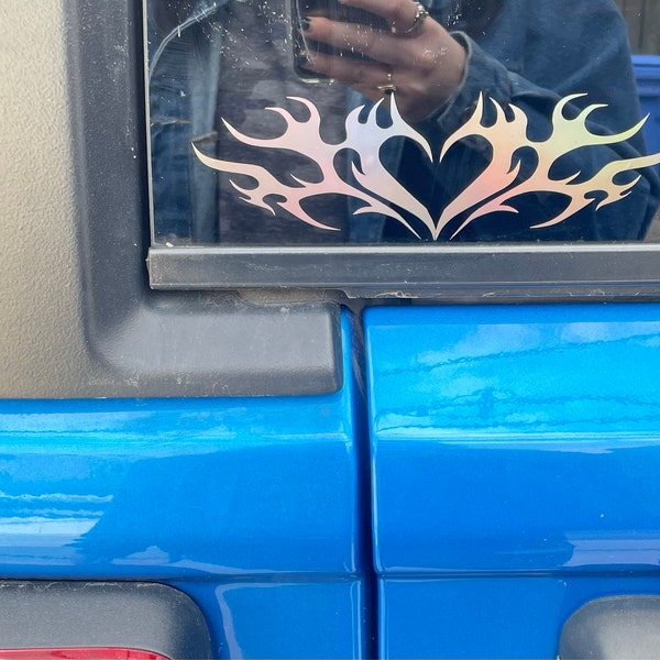 Car Tramp Stamp Vinyl Decal | Rearview Mirror Window Bumper Sticker ...