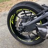 BMW S1000RR Wheel Decals Set S1KRR Sticker Rim Set S 1000RR Fluorescent ...