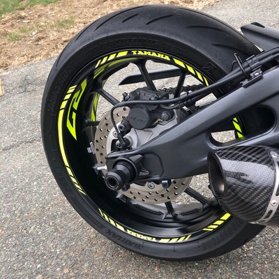 BMW S1000RR Wheel Decals Set S1KRR Sticker Rim Set S 1000RR Fluorescent ...