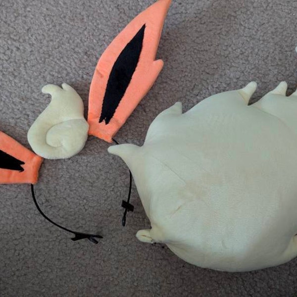 Pikachu Ears + Stand-up Tail Pokemon Headband for Costume, Cosplay ...