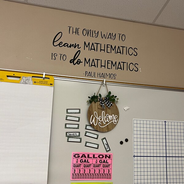 Paul Halmos Math Quote Wall Decal: Classroom Decor - Etsy