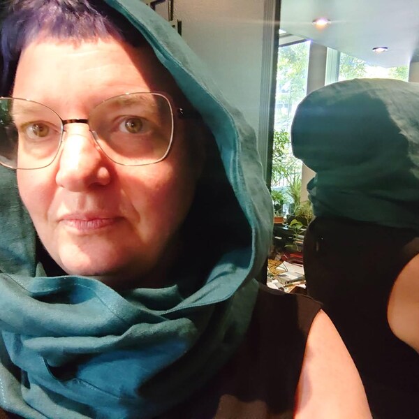 Linen Cloak, Linen Mantle, Linen Poncho, Turtleneck Cape, Linen Shawl ...