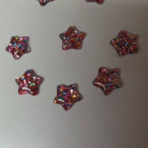 Glitter Star Magnet, Colorful Decor, Eclectic Decor, College Decor, Fun ...