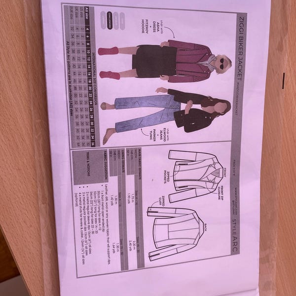 Style Arc Sewing Pattern Harriet Jacket - Etsy