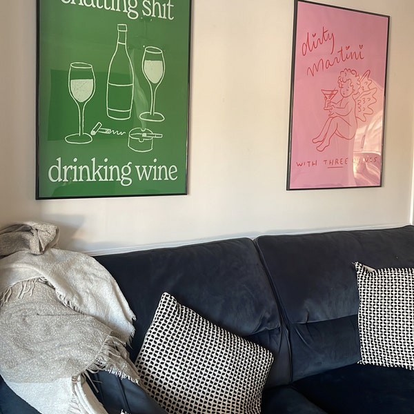 Funny Worm Quote Unframed Art | Humour Print | Retro Wall Art | Bedroom ...