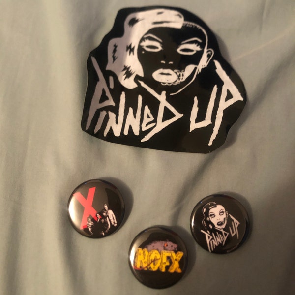 Punk Rock Pins 1.25" Pinback Buttons - Etsy UK