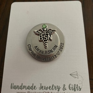 BSN Pins for Nurse Graduation Nursing Pin for Pinning - Etsy